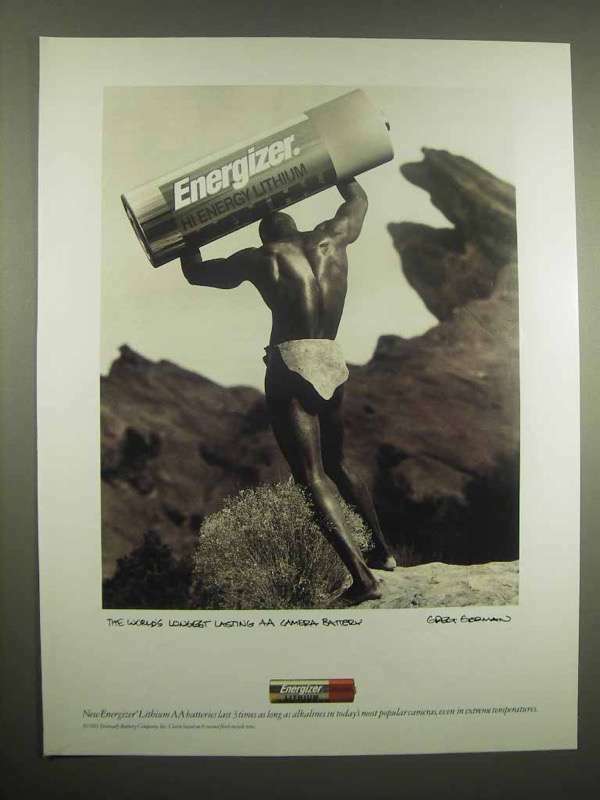 1993 Energizer Hi Energy Lithium Camera Battery Ad | eBay