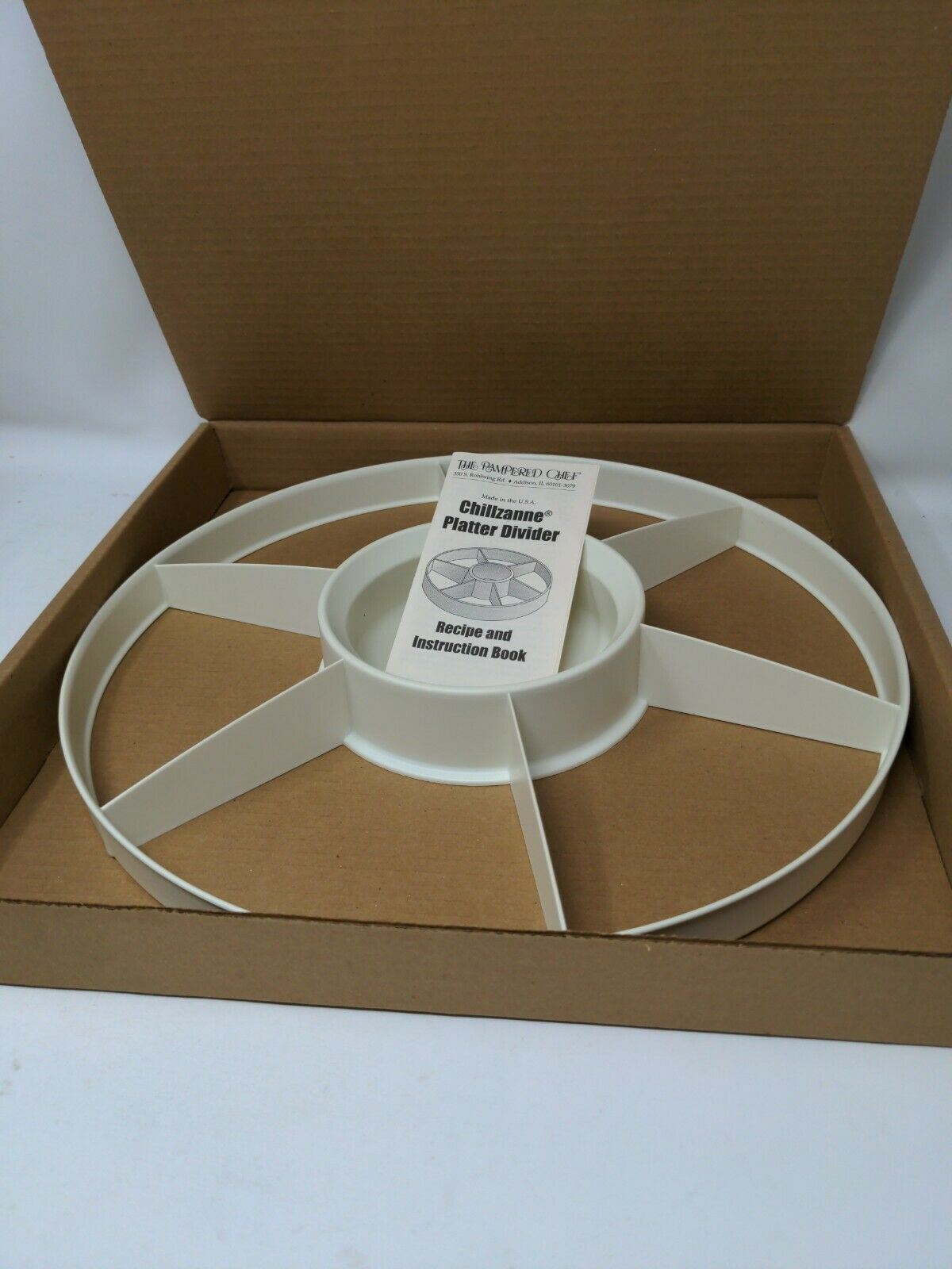 NOS Pampered Chef Chillzanne Platter Divider #2786 NEW NIB | eBay