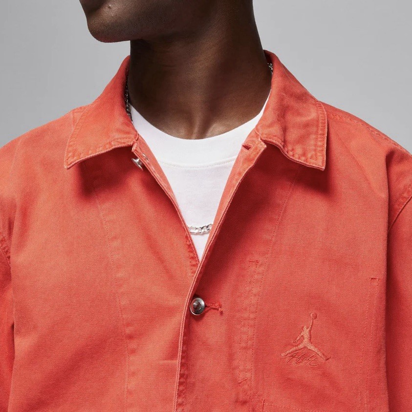 Air Jordan Denim Jacket Size Small Mens Orange Lobster Essentials ...