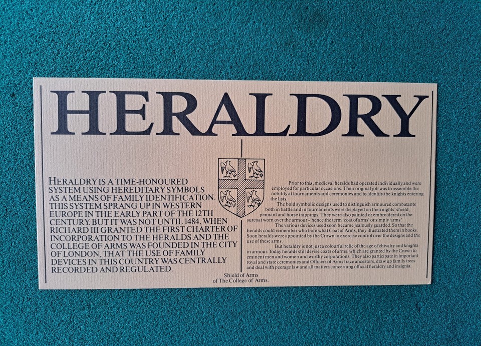 BRITISH HERALDRY, The Heraldry Society - First Day Cover (FDC) - 1984 ...