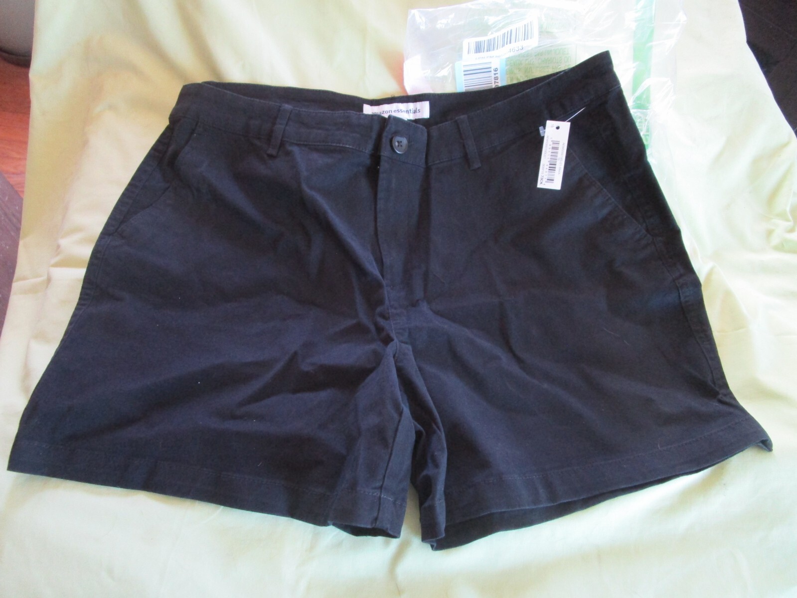NWT Womens Amazon Essentials Shorts Navy Blue $21.80 Size 16 4 pockets ...