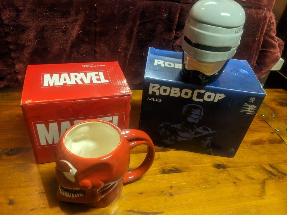 Robocop 35th Anniversary Mug AND Carnage Collector's Mug in MINT ...