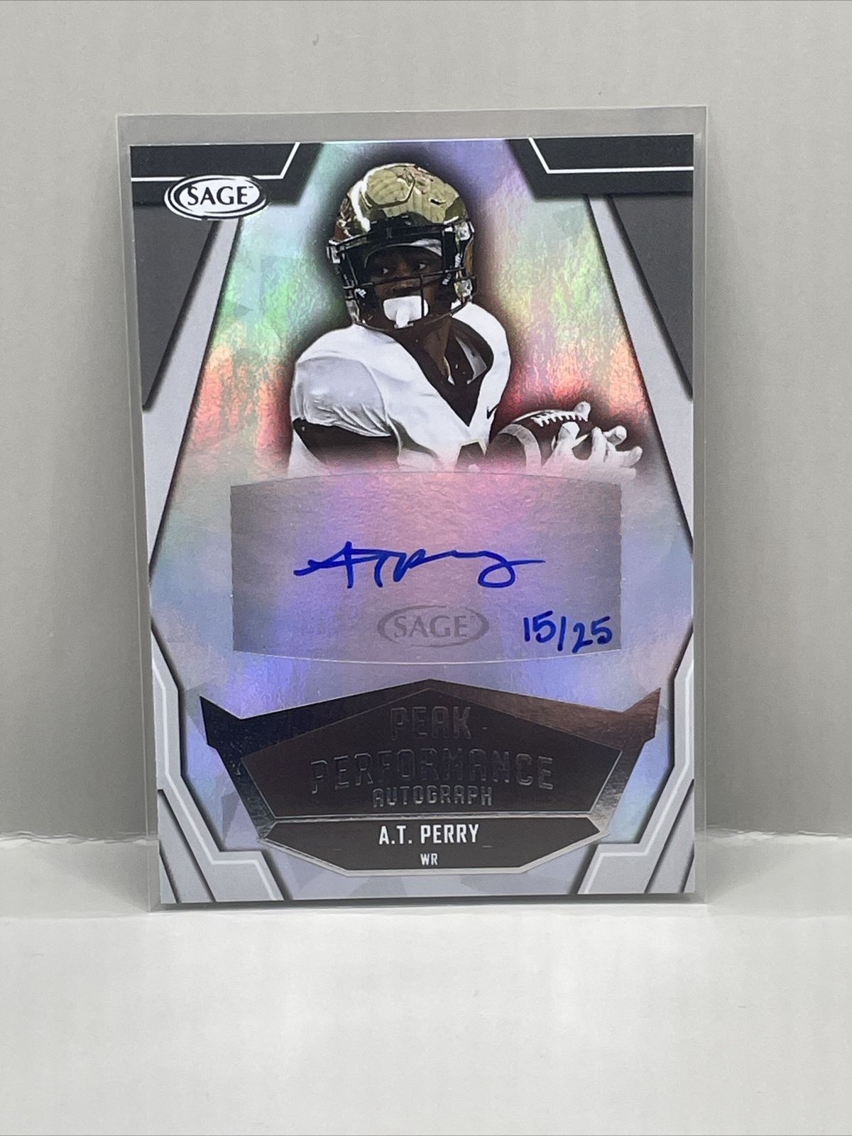 2023 Sage High Series A.T. PERRY Peak Performance Silver Holo AUTO /25 ...