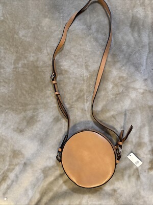 Small Handbag with shoulder strap. Gap, tan circular new with tags ...