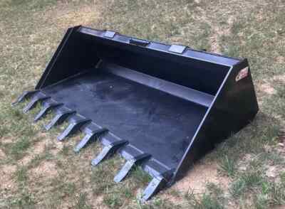 New Heavy Duty 72" Skid Steer Bucket Teeth-7' - fits Bobcat, Cat, Case ...