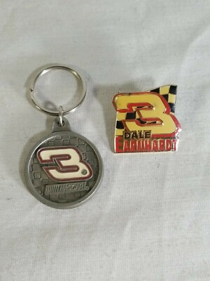 Dale Earnhardt #3 Nascar Keychain and Pin Lot | eBay