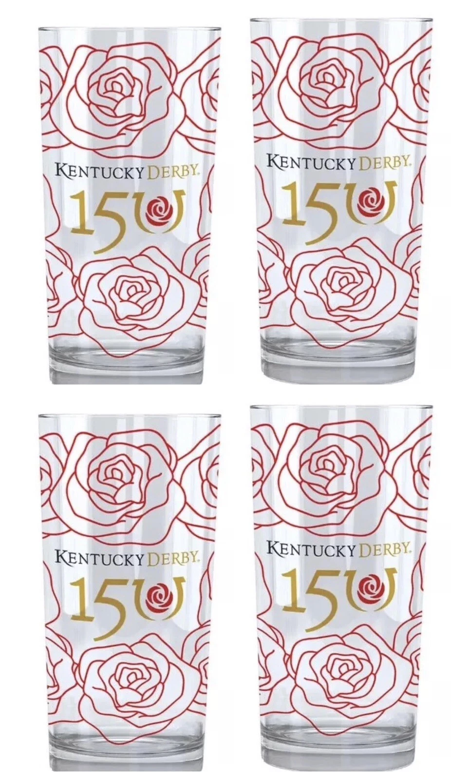 Купить Ибей | 2024 Officially Licensed 150th Kentucky Derby Glasses Run ...