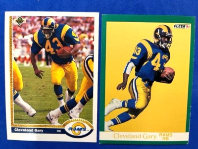 NFL - Cleveland Gary 1991 Upper Deck & 1991 Fleer Football - Rams | eBay