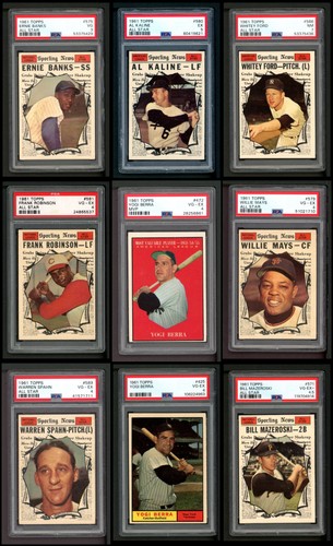 1961 Topps Baseball Complete Set 4 - VG/EX 7154441 | eBay