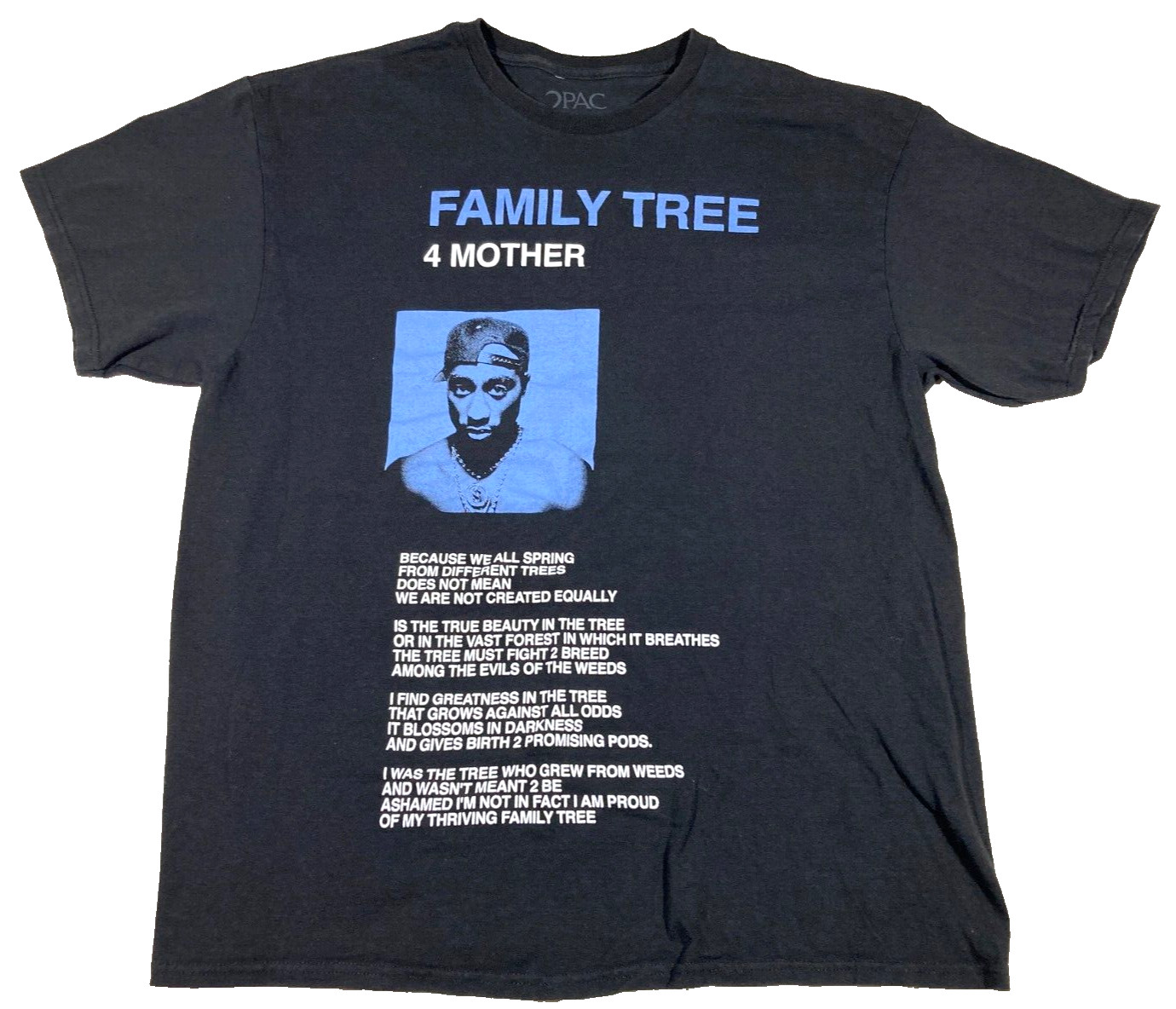 2PAC Tupac Shakur FAMILY TREE 4 MOTHER Official T-SHI… - Gem