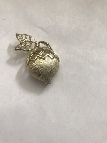 Gold Toned Acorn Pin/ Broach Pre Owned No Box | eBay