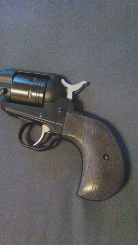 Handmade Grips Ruger Wrangler Birdshead Black Stained Oak Wood New | eBay