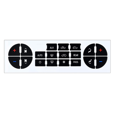 For 2007-2013 GM AC CLIMATE CONTROL BUTTON DECALS FITS GMC AND ...