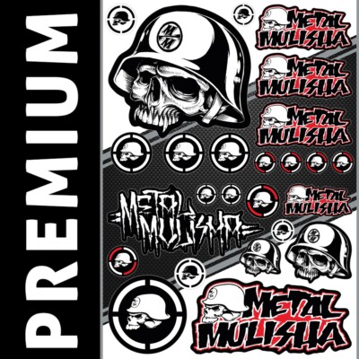Metal Mulisha KIT Decals Stickers Sponsors Car Bike Motorcycle ...