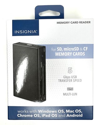 Insignia USB-C to SD, microSD and CompactFlash Memory Card Reader | eBay