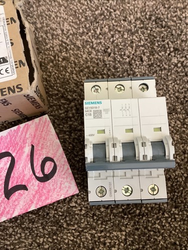 Siemens 5SY6318-7 Circuit Breaker 5SY Series 400 VAC 15A | eBay