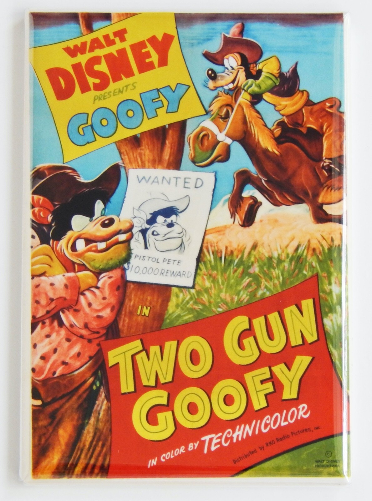 Two Gun Goofy FRIDGE MAGNET movie poster | eBay