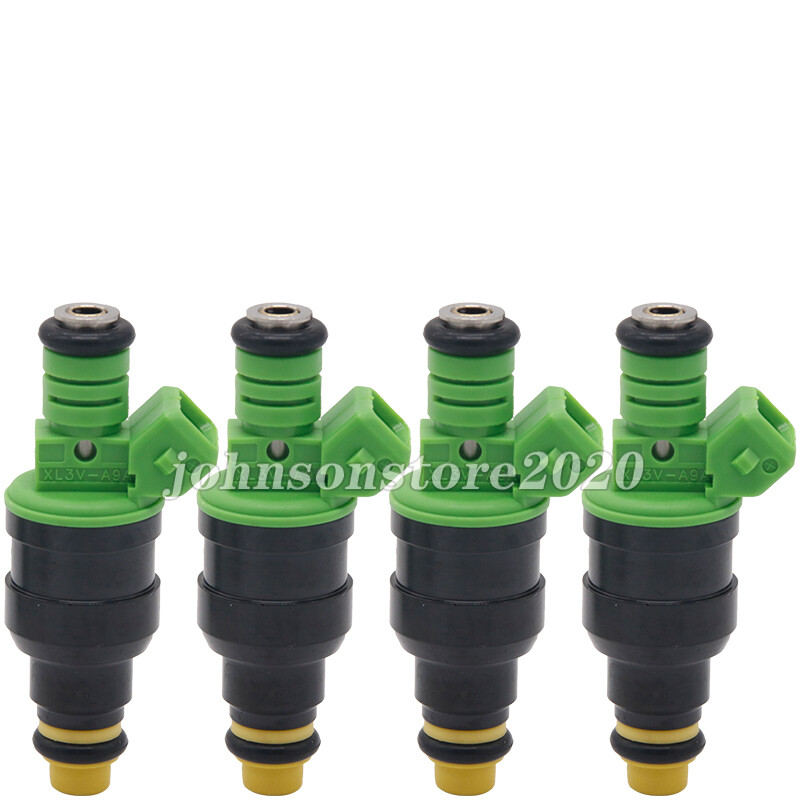 SET of 4 42lb Fuel Injectors Fits Audi Chevy Ford 440cc 1.8T 2.3 Turbo ...