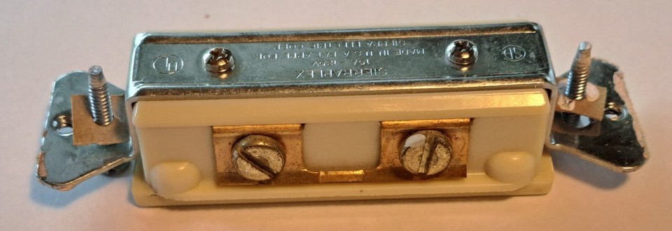 Vintage 1950s SIERRAPLEX Triple Outlet Two Prong Triplex Receptacle ...
