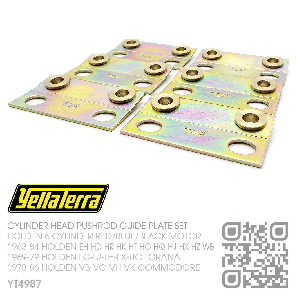 YELLA TERRA 5/16 PUSHROD GUIDE PLATE SET 6 CYL 149-161-179-186 [HOLDEN ...