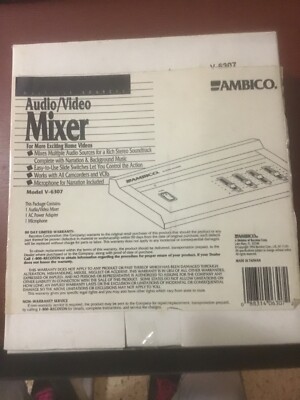 Ambico Audio Video Mixer And Processor Powers Up - Open Box - Model V ...