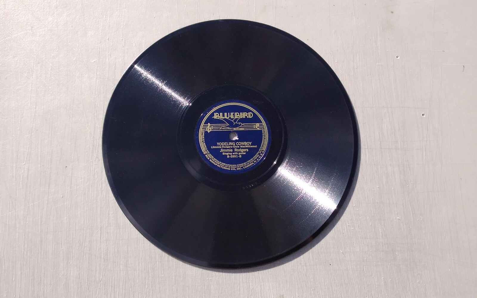 Jimmie Rodgers 78rpm Single 10-inch Bluebird Records #B-5991 Daddy And ...