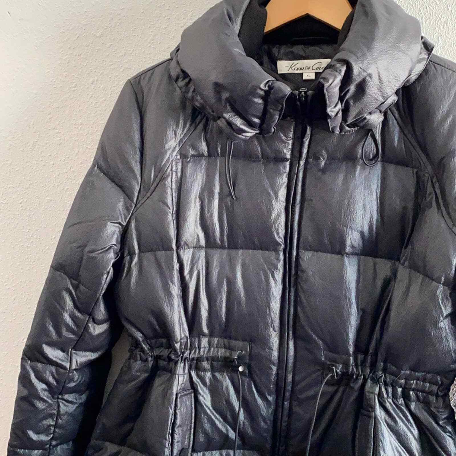 Kenneth Cole Black Down Parka Jacket - Gem