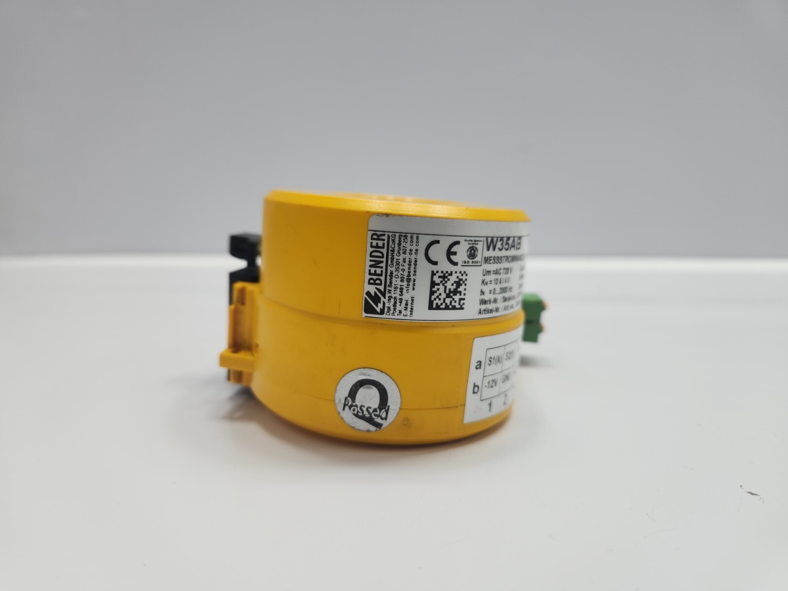 BENDER W35AB MEASURING CURRENT TRANSFORMER B98080016 D273 V2.0 | eBay ...