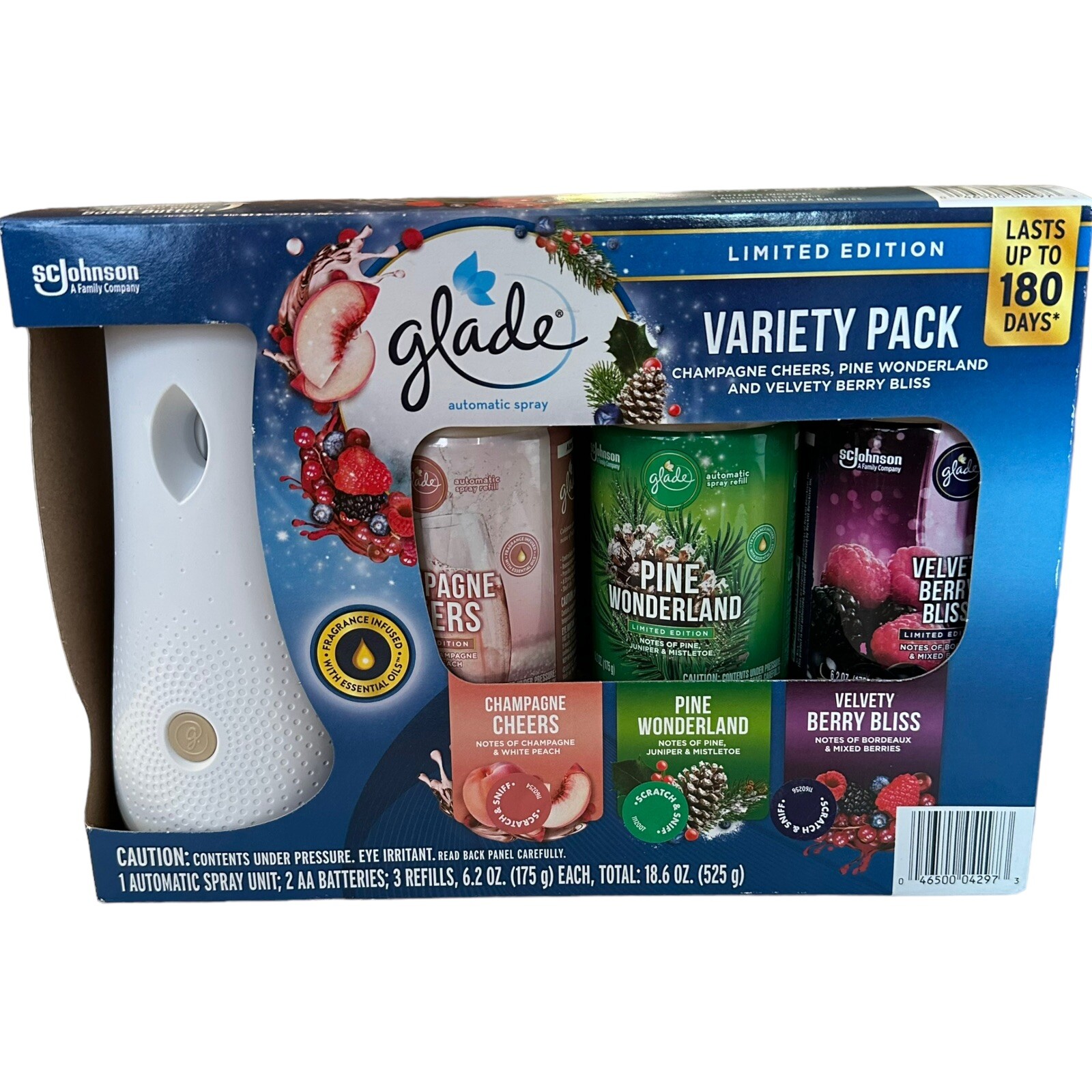 Glade+Limited+Edition+Variety+Scented+Spray+Unit+3+Refills+Champagne ...