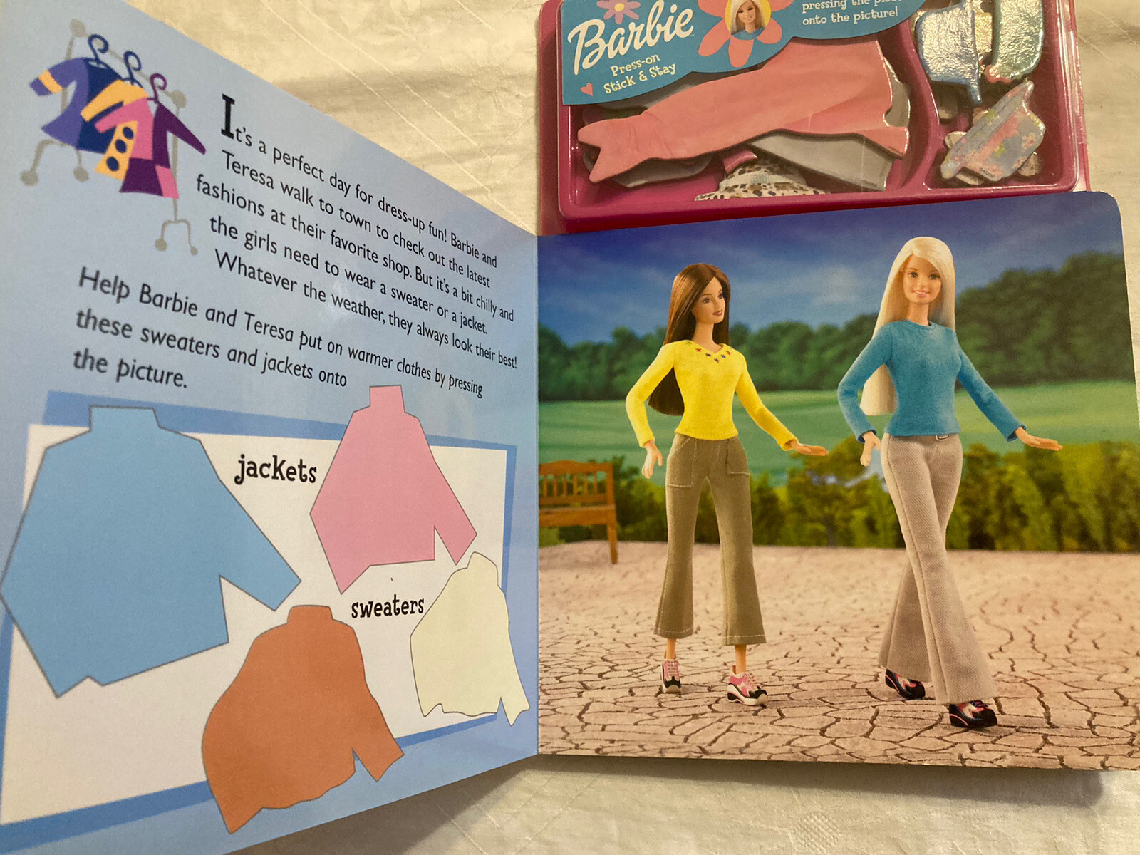 Barbie Press on Stick and Stay Ser.: Barbie Dress-Up Fun by Jill L ...