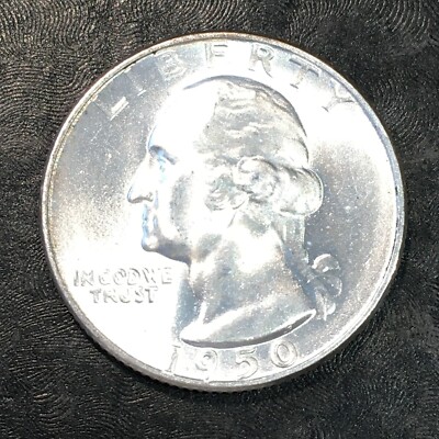 1950-S Washington Quarter - Direct from Original Uncirculated BU roll # ...