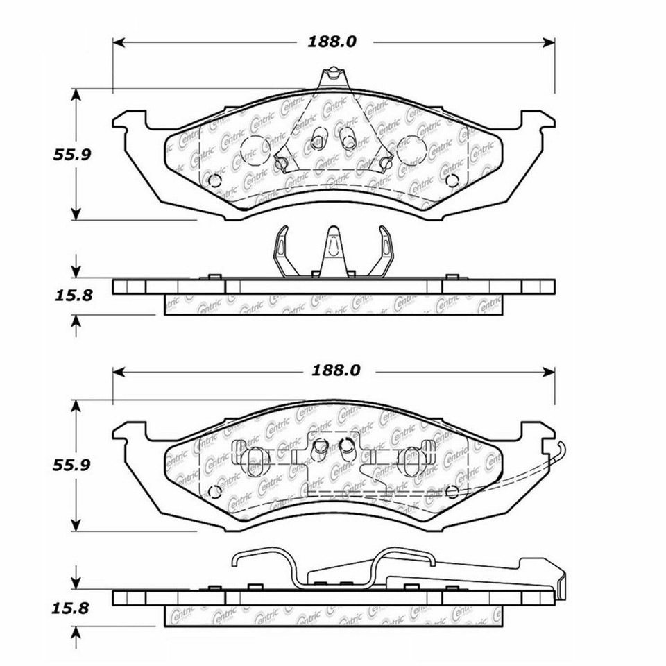 BRAND NEW CTEK FRONT BRAKE PADS 102.04170 / D417 FITS VEHICLES ON CHART ...