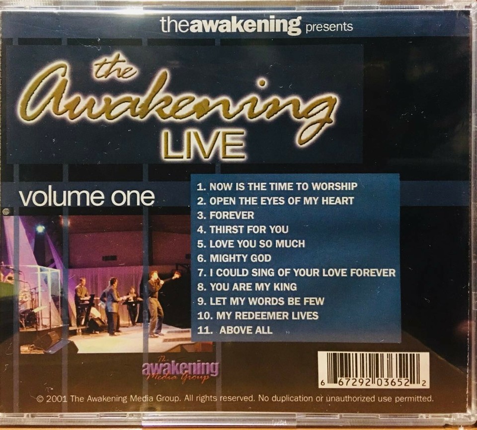 The Awakening Live Volume One 2001 The Awakening Media Group CD Music ...