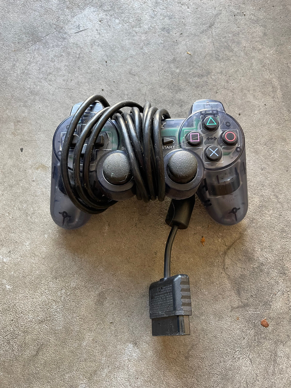 Official OEM Sony PlayStation 2 PS2 Clear Slate Smoke Gray Controller ...