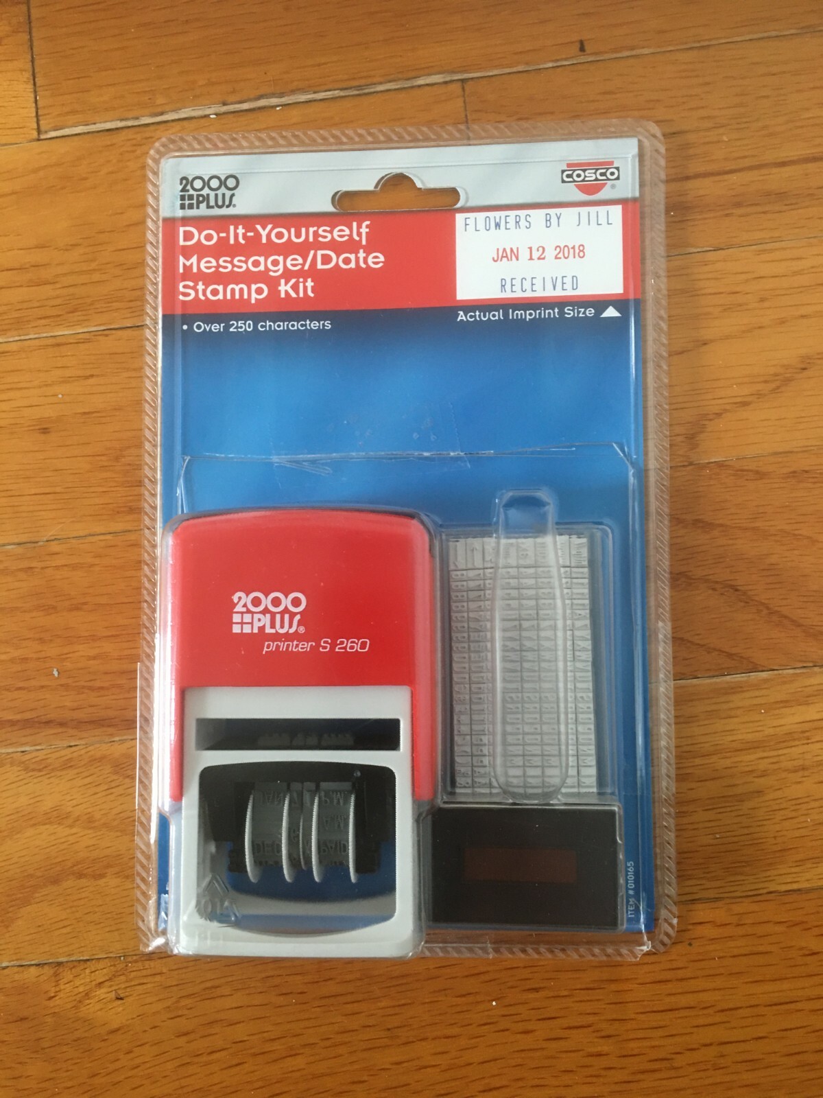 2000 PLUS Self-Inking Custom Stamp Kit, 1" x 1-13/16" Impression, Blue ...