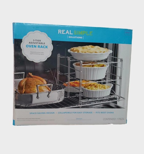 Real Simple Solutions 3-Tier Adjustable Oven Rack Collapsible NIB | eBay
