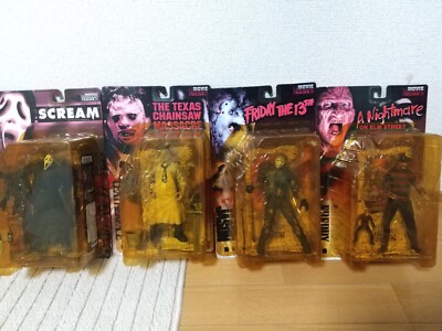 Movie Maniacs Horrible Figure sets Freddy Jason Leatherface Ghost Face ...