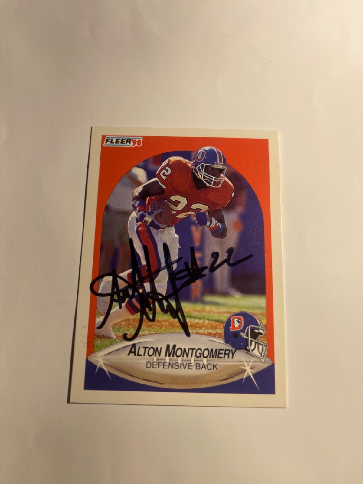 Denver Broncos ALTON MONTGOMERY Signed Card | eBay