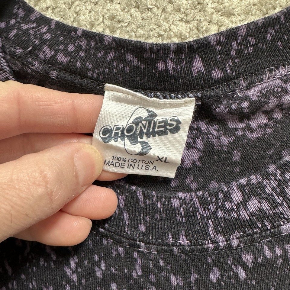 Vintage Cronies KISS Psycho Circus 1998 Tie Dyed/Splatter T Shirt Size ...