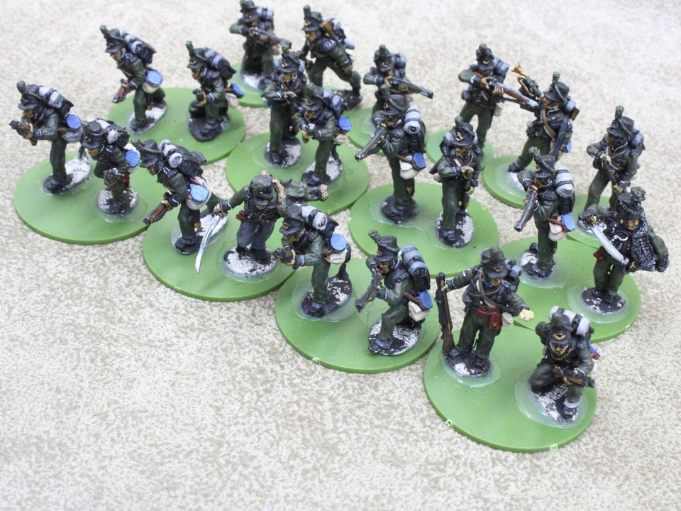 28mm Napoleonic metal BRITISH 95th RIFLES x22 Well Painted Perry ...