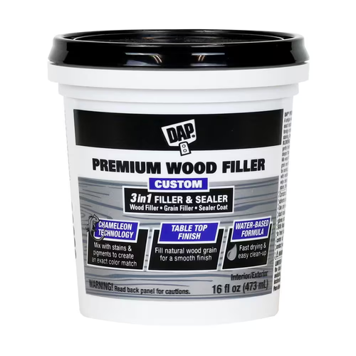 Durable 3-in-1 Wood Filler Paintable, Stainable, Sandable for Seamless ...