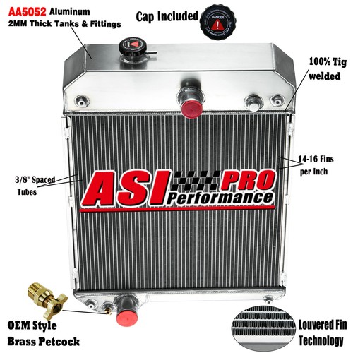 6 Row Aluminum Cooling Radiator for Perkins 1006-6T 2485B283 | eBay