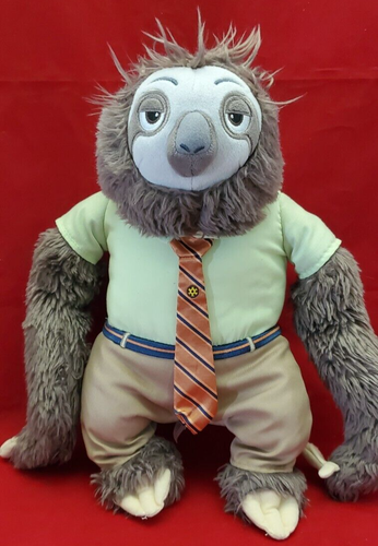 Disney Store Plush Flash the Sloth Zootopia Plush 14” Authentic Stuffed ...