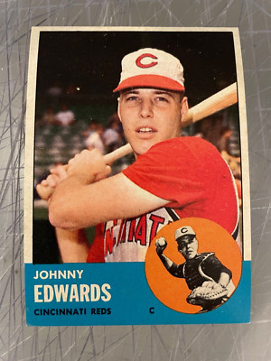 1963 TOPPS #178 JOHNNY EDWARDS CINCINNATI REDS BASEBALL CARD NM/MT | eBay