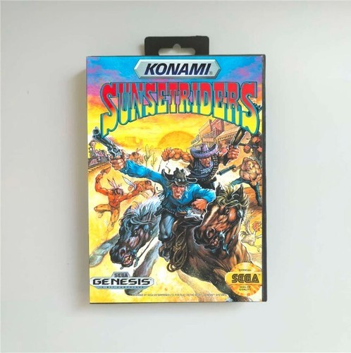 Sunset Riders Video Game Console Card + Box for SEGA MD GENESIS | eBay