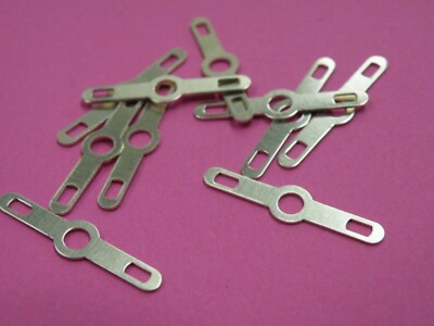 10 Pcs 2 Point Double end M3 Solder Tag Brass Thickness = 0.5mm 4g GM18 ...