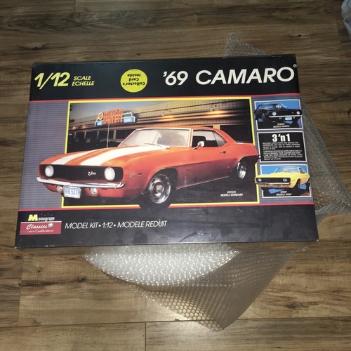*NEW SEALED* Vintage Monogram 1969 Camaro 1/12 Model Kit 3 in 1 2802 ...
