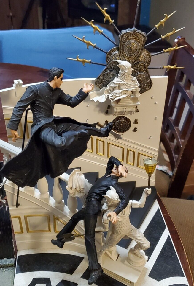 The Matrix Series1 Figures Neo Trinity Morpheus/Chair Lobby 2003 ...