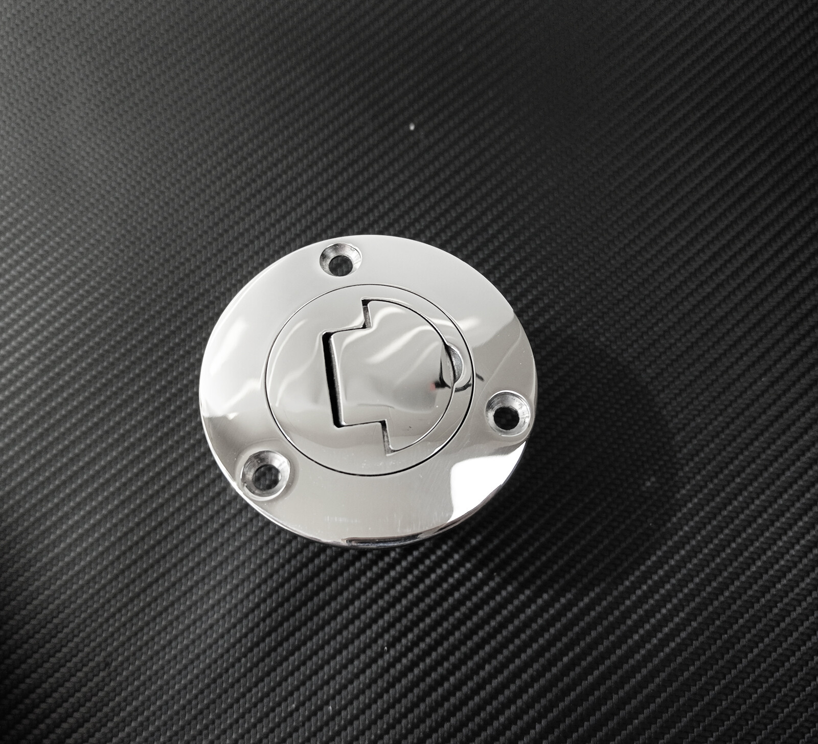 1.5" Inlet Polished Stainless Steel Fuel Filler Neck Flip Top Cap ...