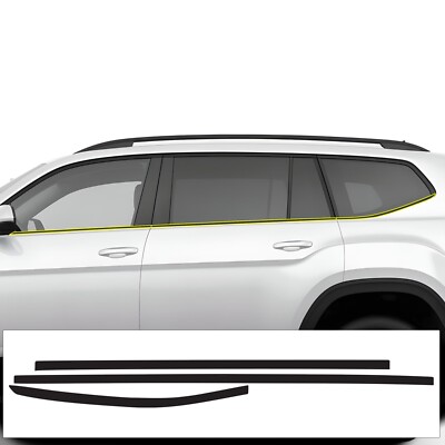 Fits Volkswagen Atlas 2018-2026 Side Window Chrome Delete Decal ...